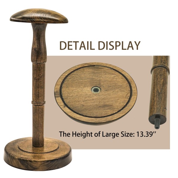 Wood Hat Stand (Antique Brown)(One Piece)
