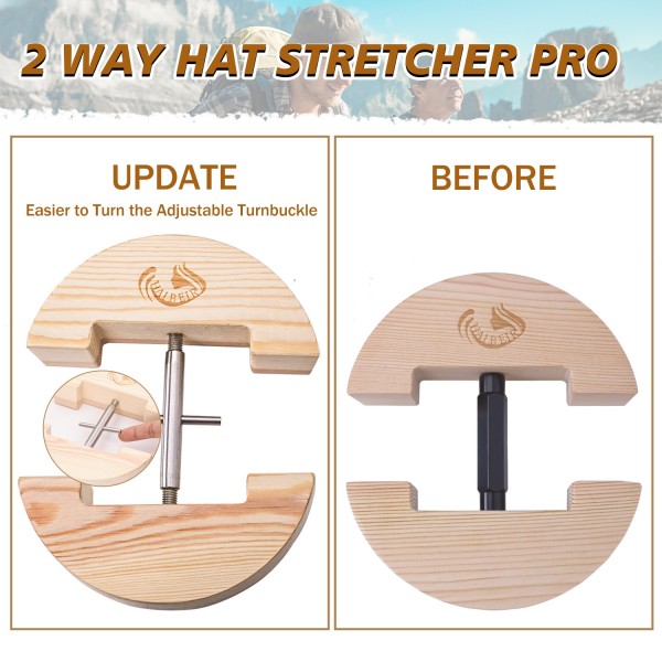 2-WAY HAT STRETCHER (CROSS TURNBUCKLE) Size Small size (6-11/16 to 8-7/ ...